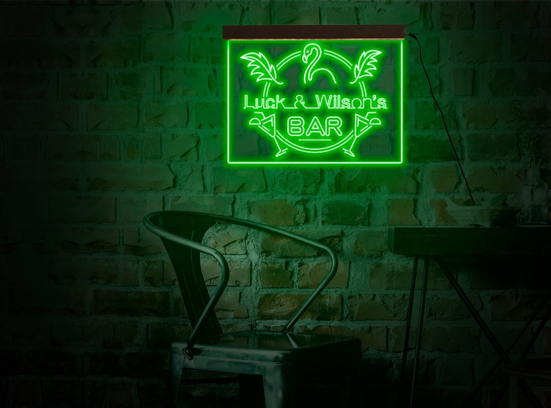Custom Neon Sign Bar,custom Name Neon Sign,personalized Neon Bar Sign ...