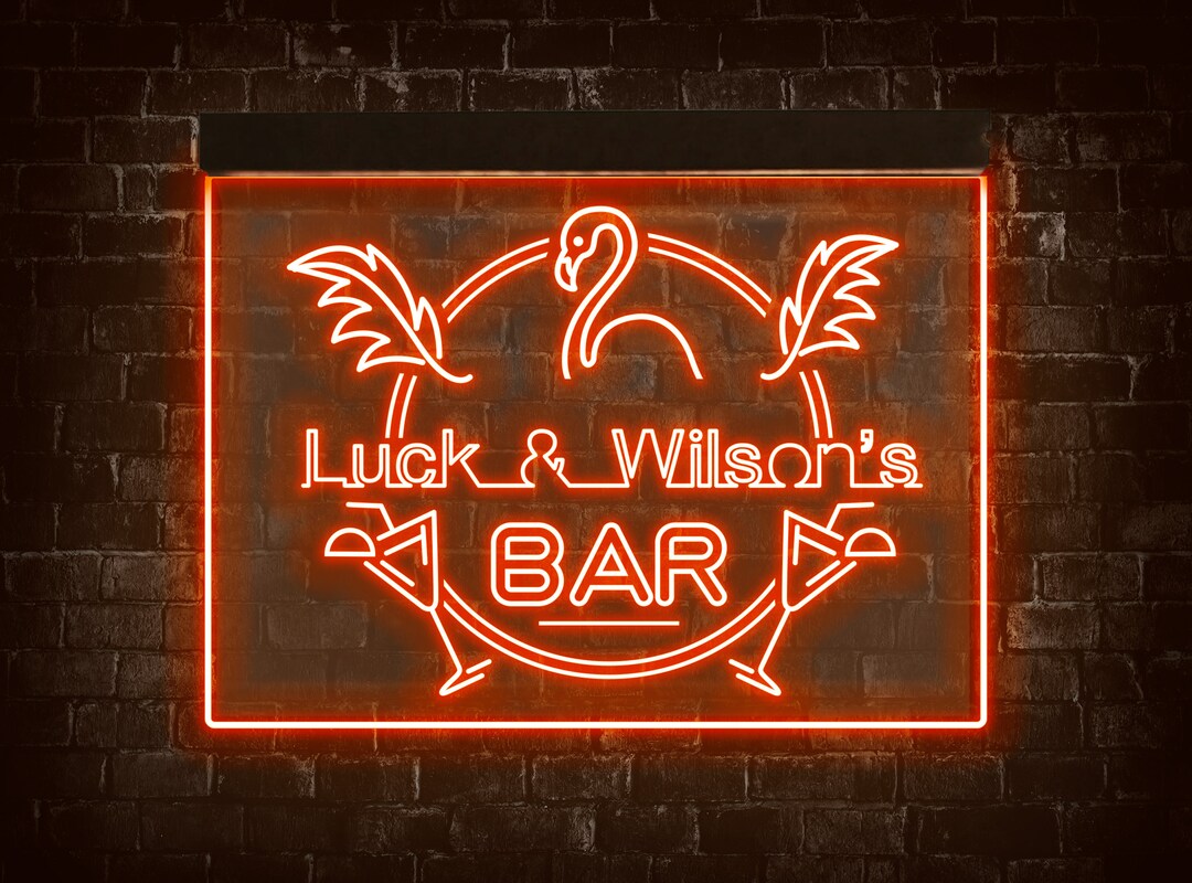 Custom Neon Sign Bar,custom Name Neon Sign,personalized Neon Bar Sign ...