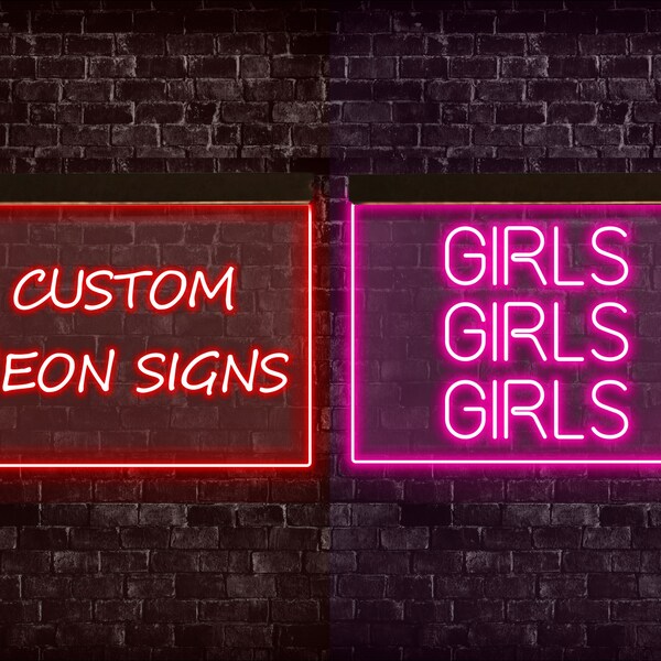 Girls Girls Girls Neon Sign - Etsy