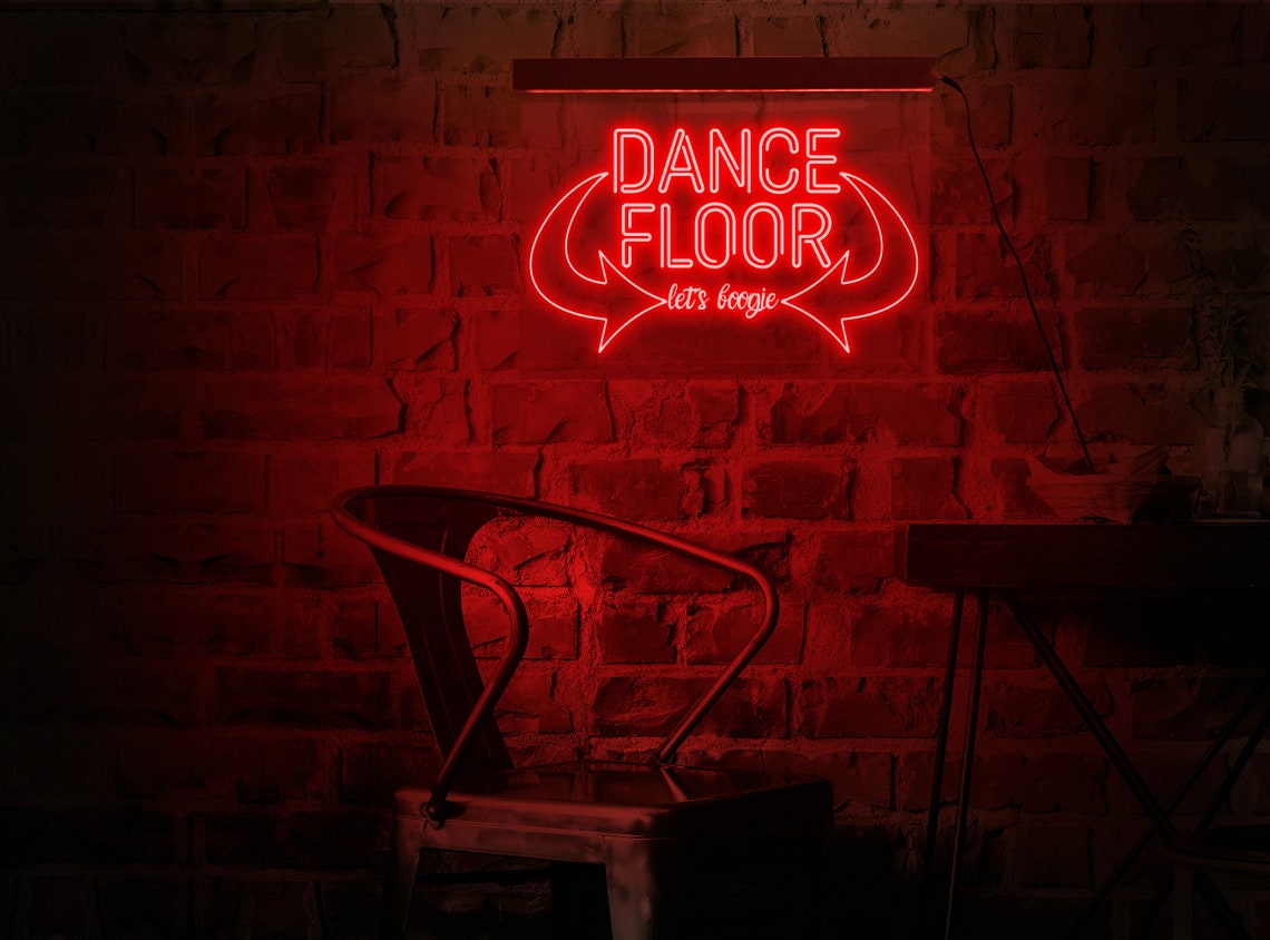 Dance Floor Sign Dance Floor Decor Dance Neon Sign Dance - Etsy