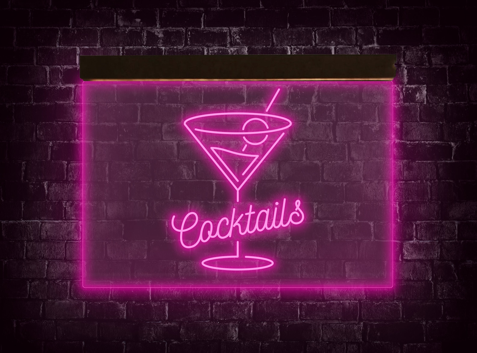 Cocktails Neon Sign,cocktails Led Sign,cocktails Bar Neon Sign ...