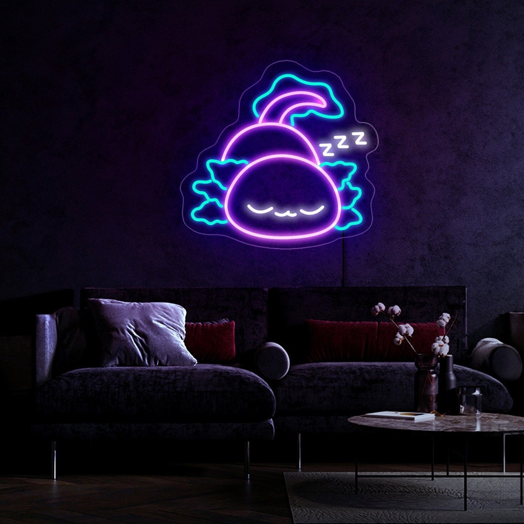 Axolotl Neon Sign, Axolotl Led Sign, Animal Neon, Cute Neon Sign, Kids ...