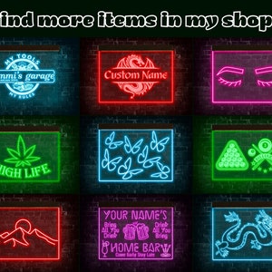 Personalized Neon Signcustom Neon Sign Logocustom Neon Sign - Etsy