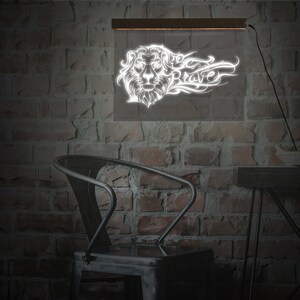 Lion Neon Sign Lion Led Sign Lion Light Sign Lion Neon - Etsy