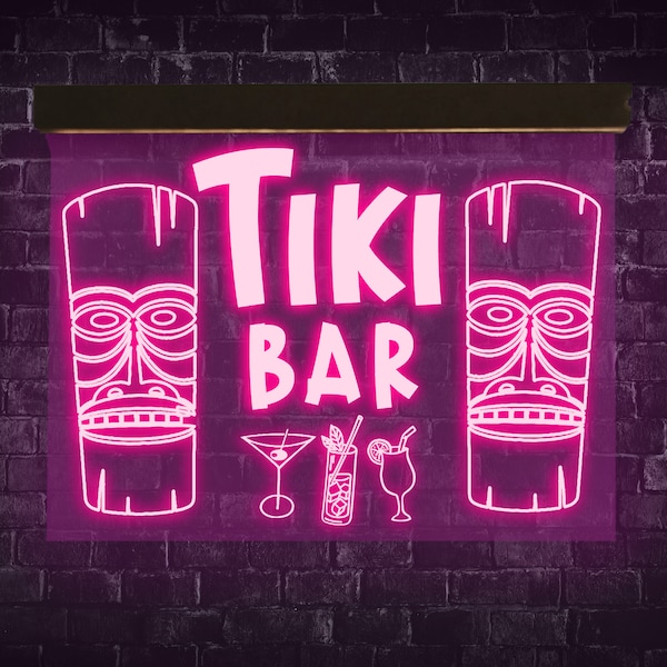 Tiki Bar Sign - Etsy