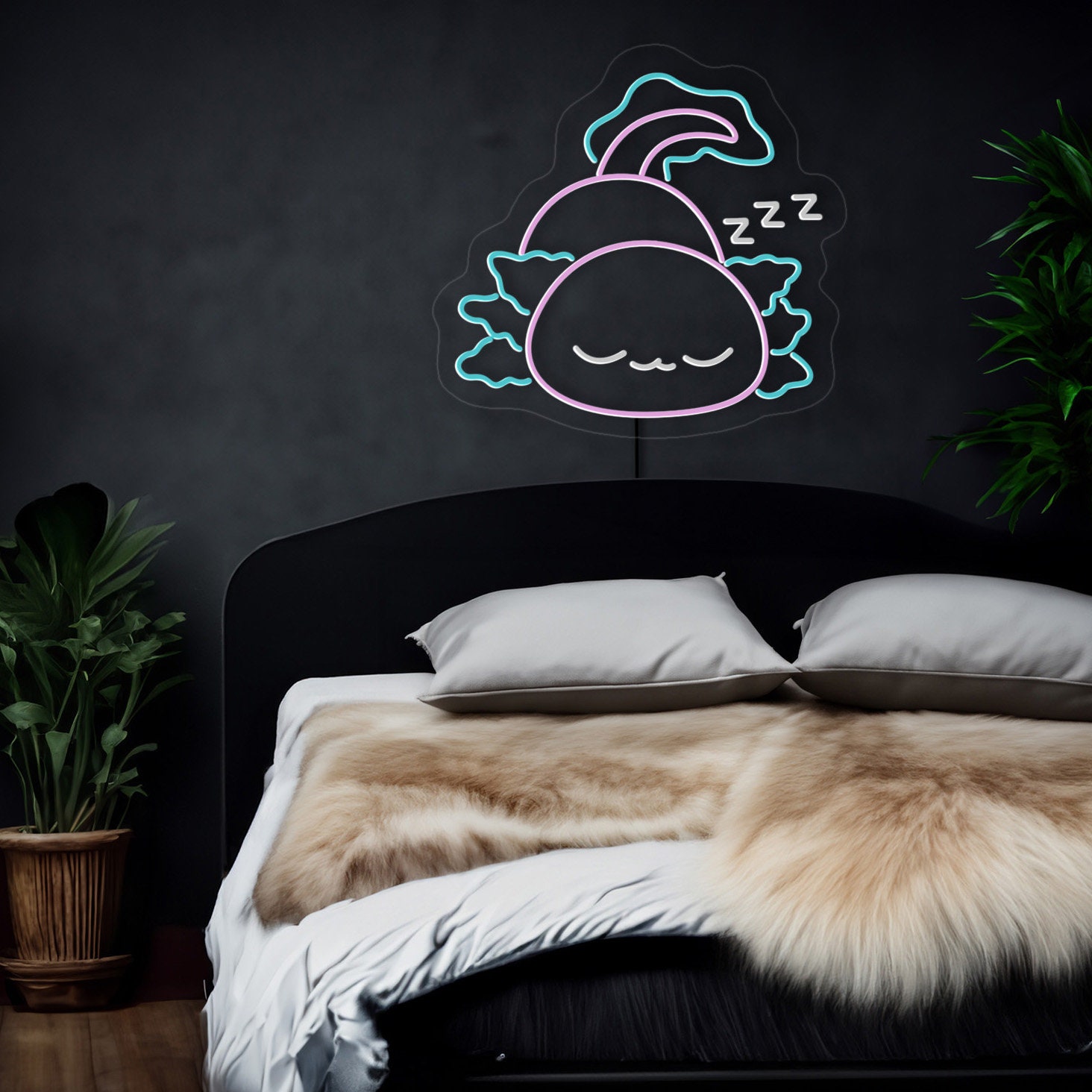 Axolotl Neon Sign, Axolotl Led Sign, Animal Neon, Cute Neon Sign, Kids ...