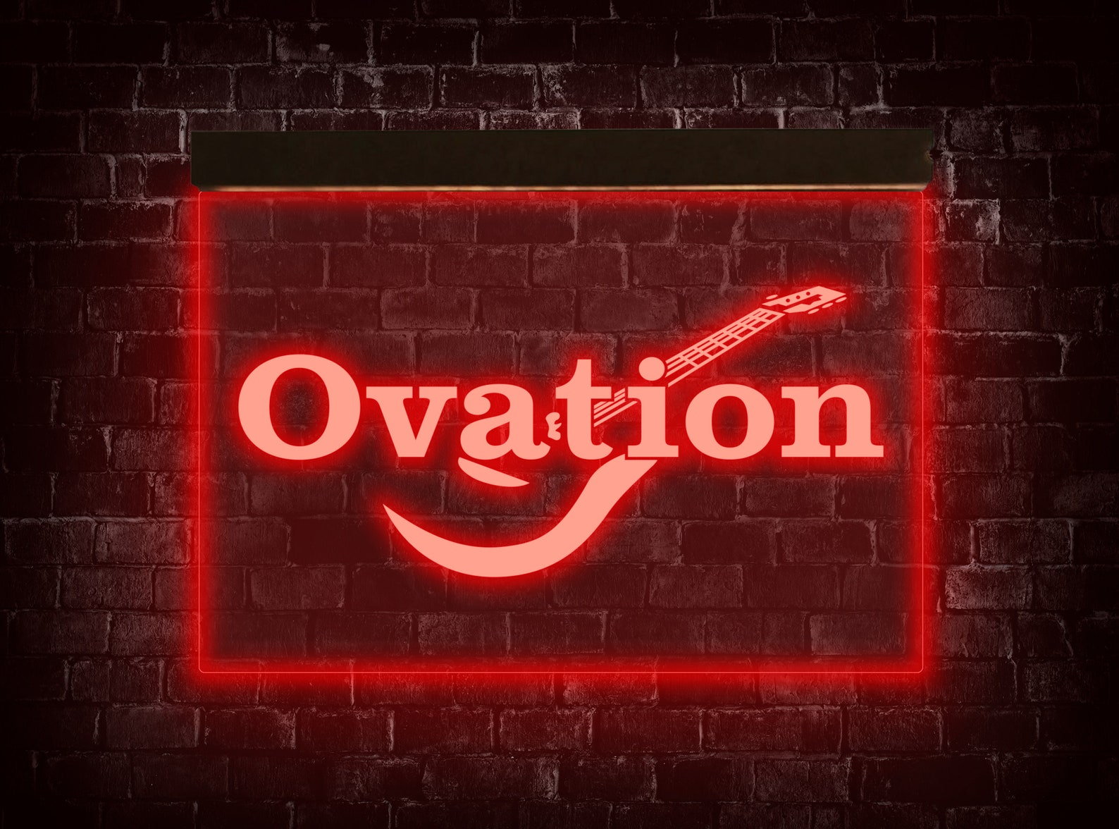 Ovation Guitar Neon Signguitar Neon Signguitar Led - Etsy