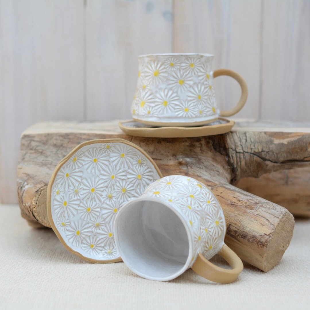200ml Spring Daisy Teacup With Saucer - Etsy