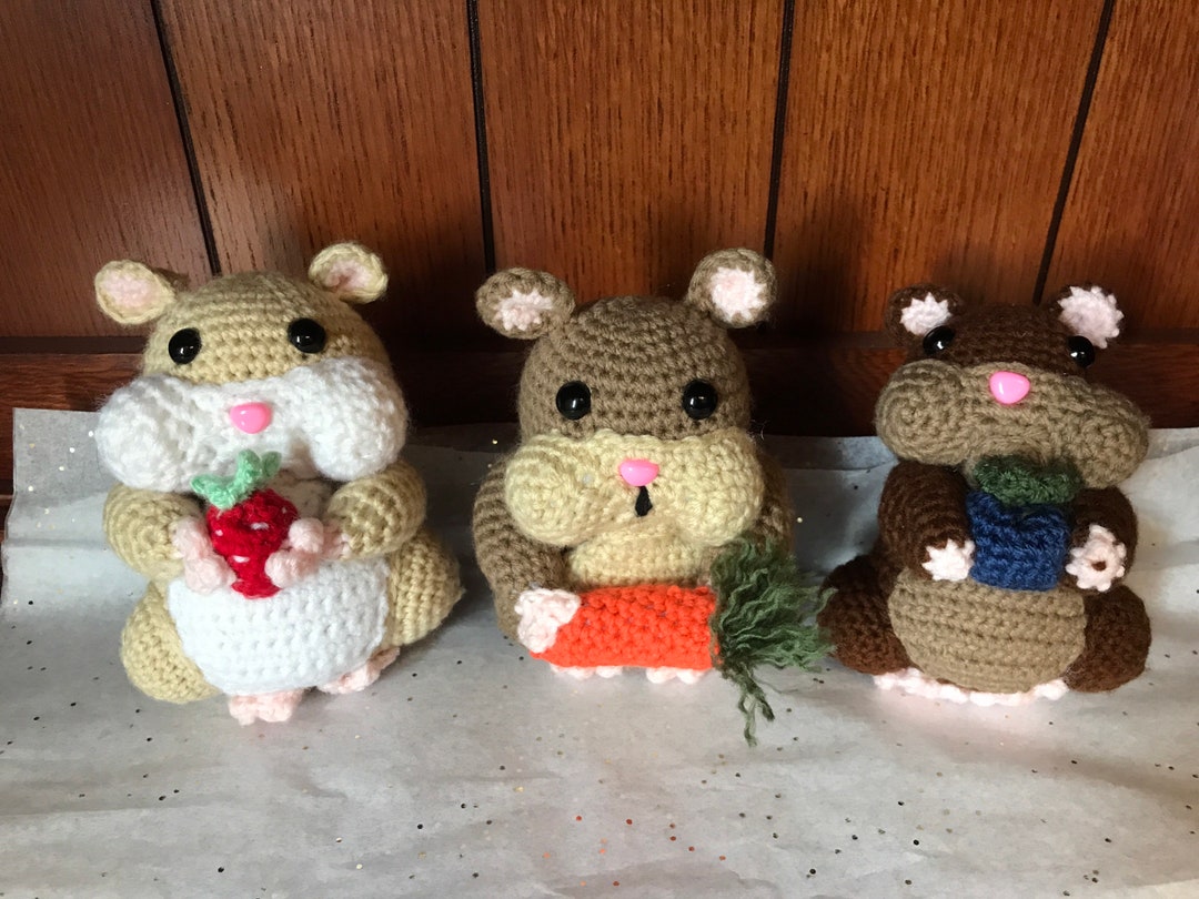 Hamster Hamish, Helen or Henry Crochet Amigurumi Plush-preorder - Etsy