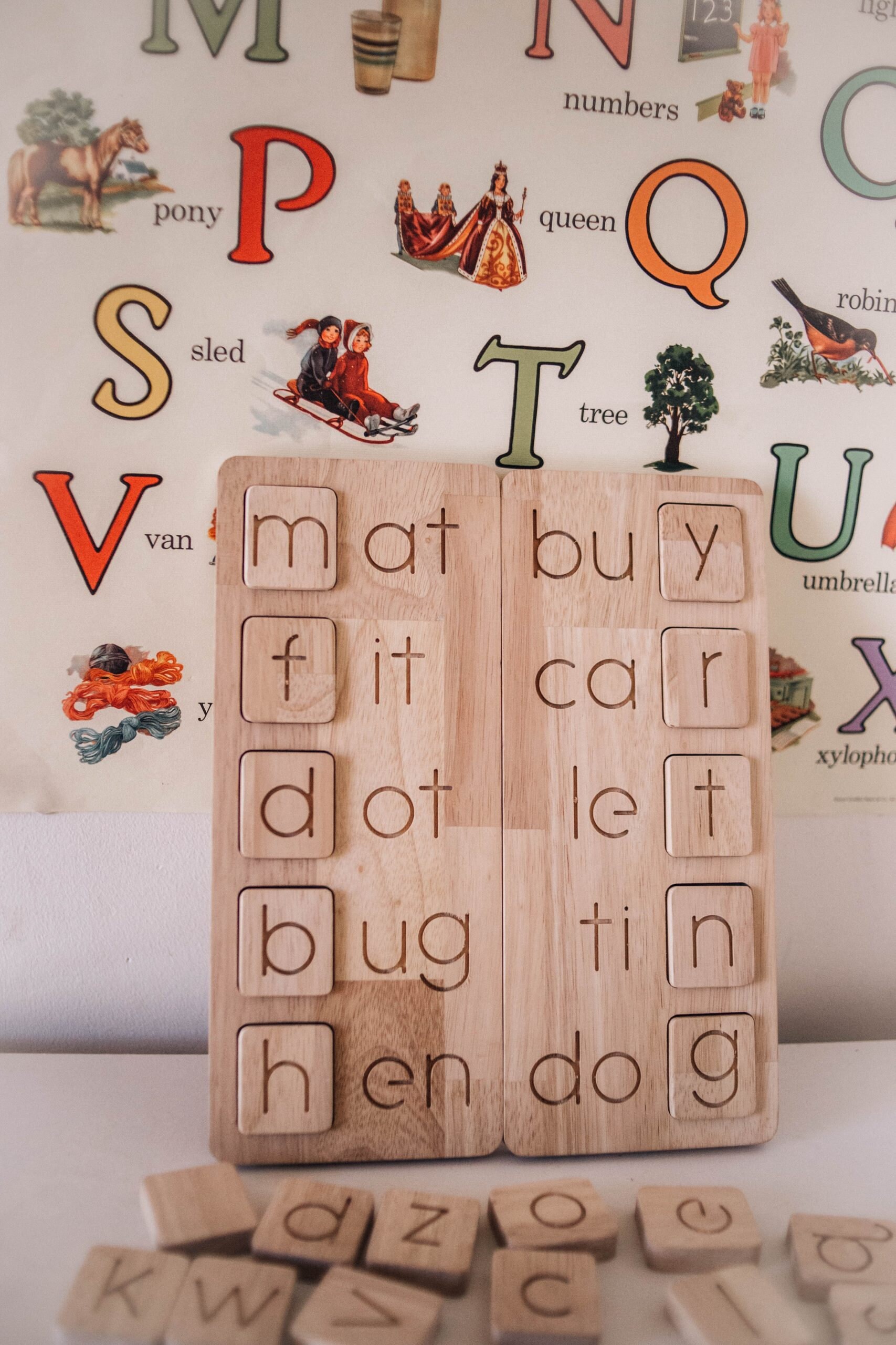 Wooden CVC Word Dual Boards - Etsy