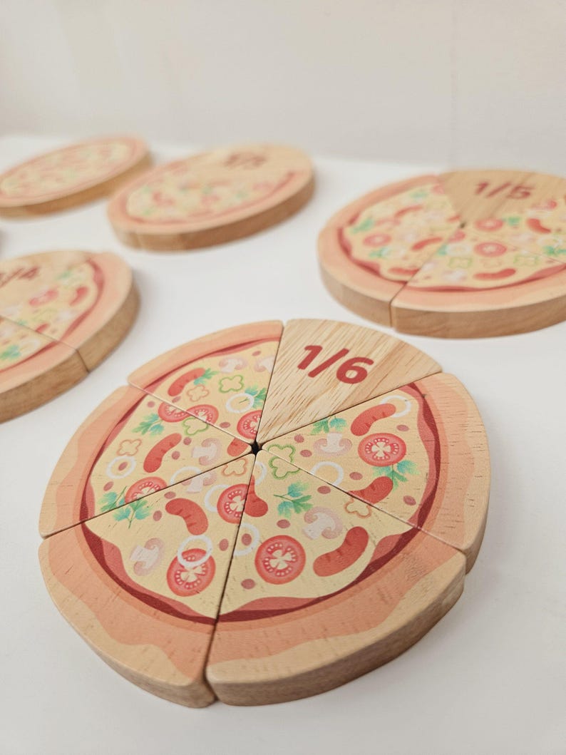 Pizza Fraction Learning Kit - Etsy
