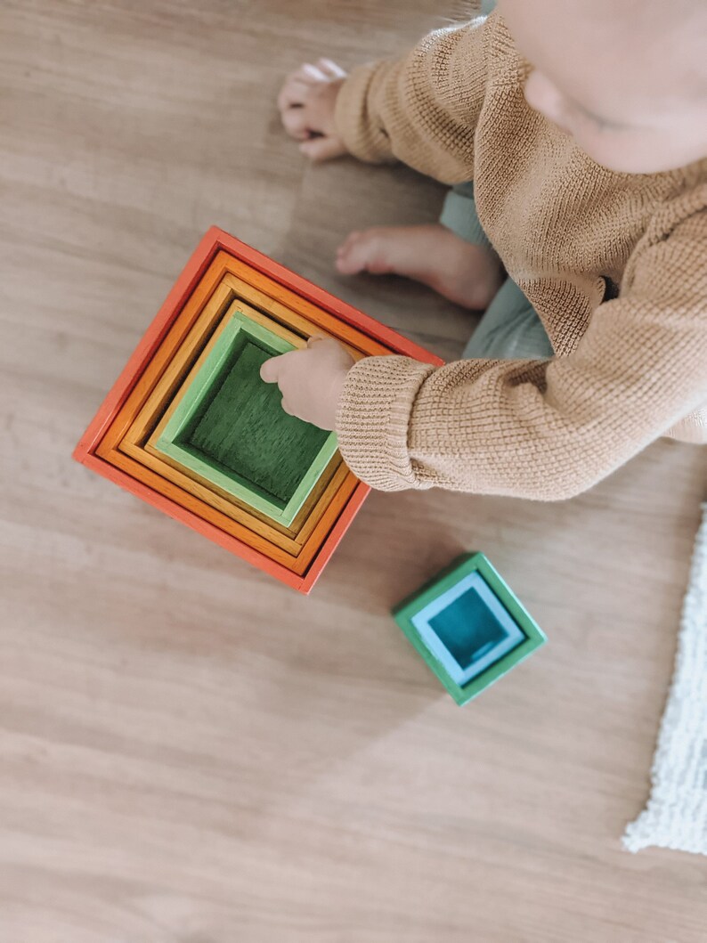 Rainbow Nesting Boxes - Etsy