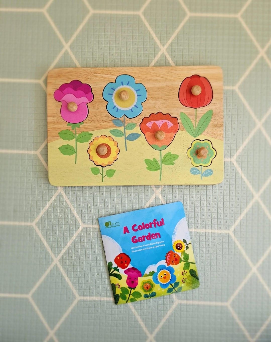 Flower Garden Puzzle and Book Set - Etsy
