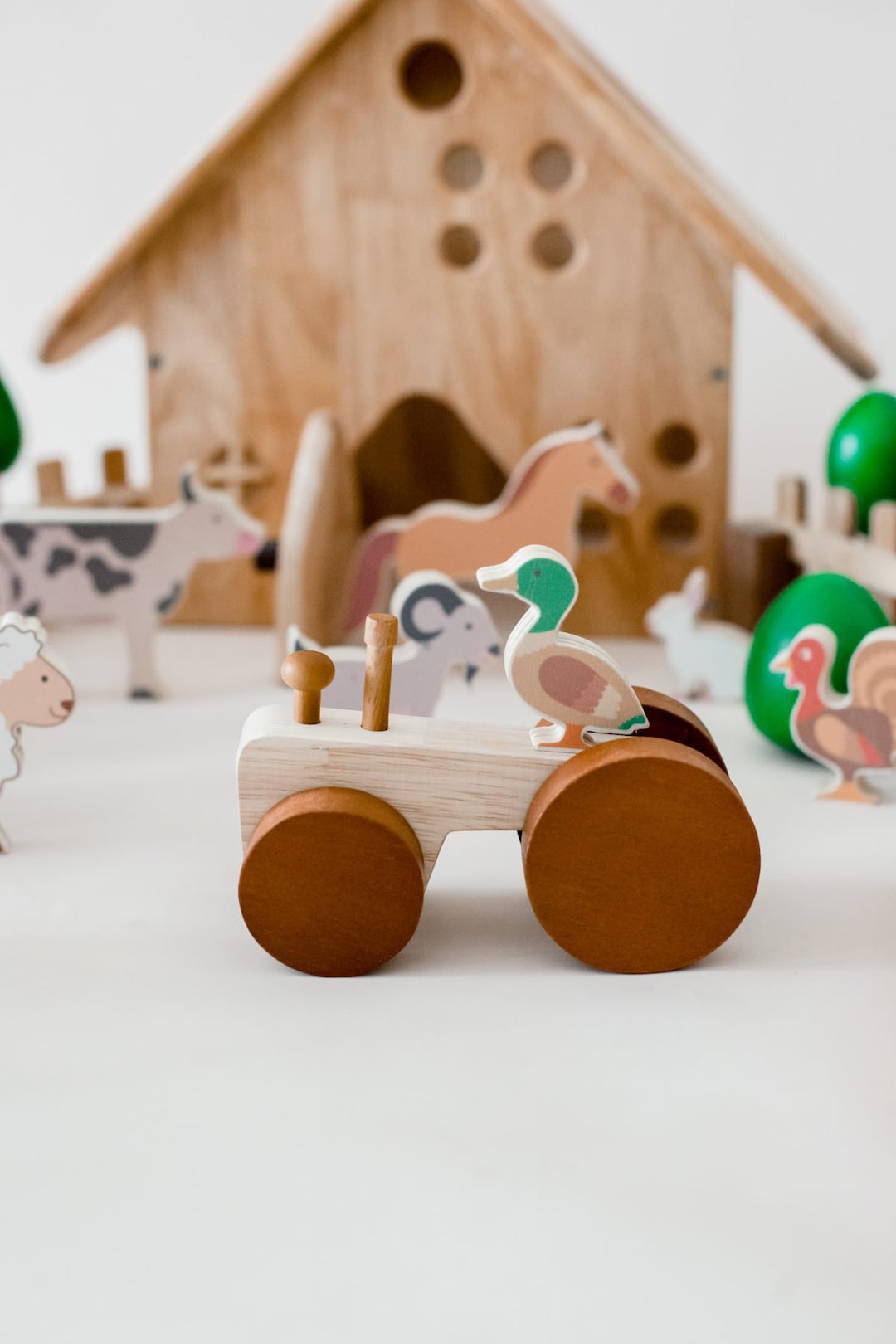 Farm Animal & Tractor Set - Etsy