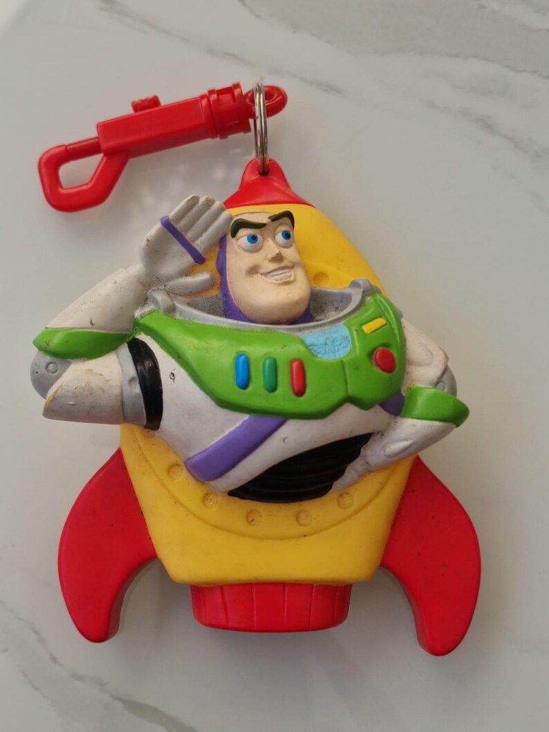 Toy Story 1 Buzz Lightyear Keychain Plastic Coin Pouch Treasure Keepers ...