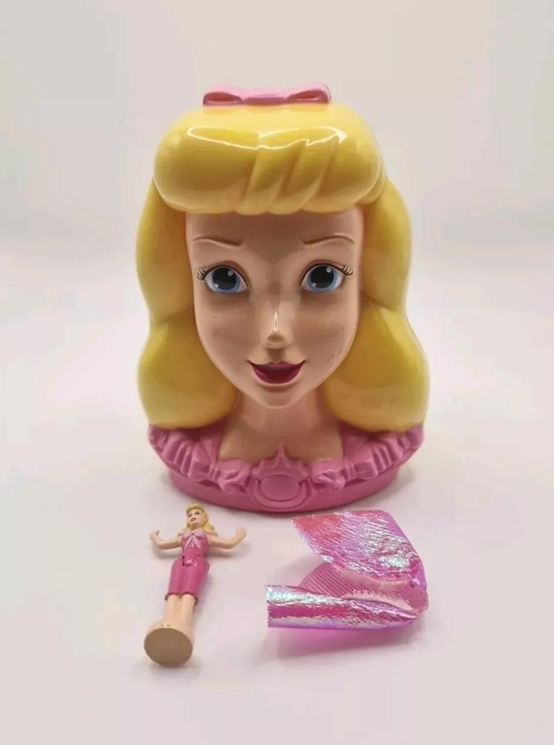 Disney Cinderella Polly Pocket Playset Portrait Head Playeset - Etsy