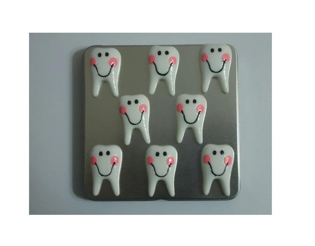 Tooth Dental Hygienist Frig Magnets You Receive (5) Neodymium Earth ...