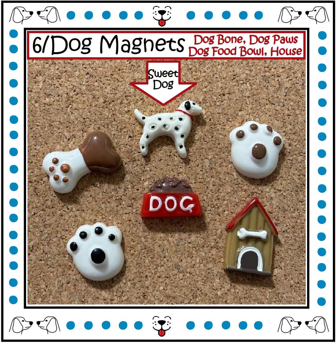 Dog Frig Magnets U Receive 6 Strongest Magnets on Market Sweet Swap ...