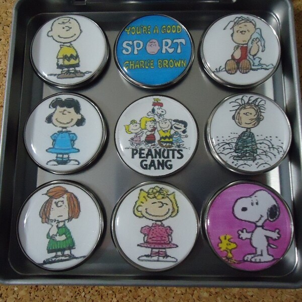Snoopy and Charlie Brown Magnets - Etsy