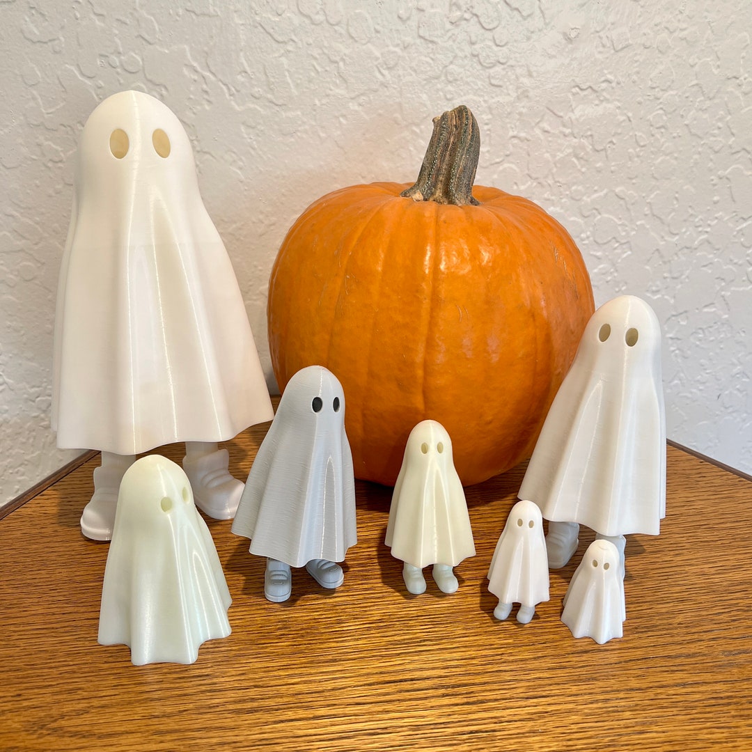 Cute Ghost Standing With Legs 3D Printed Model Arrives Before Halloween ...