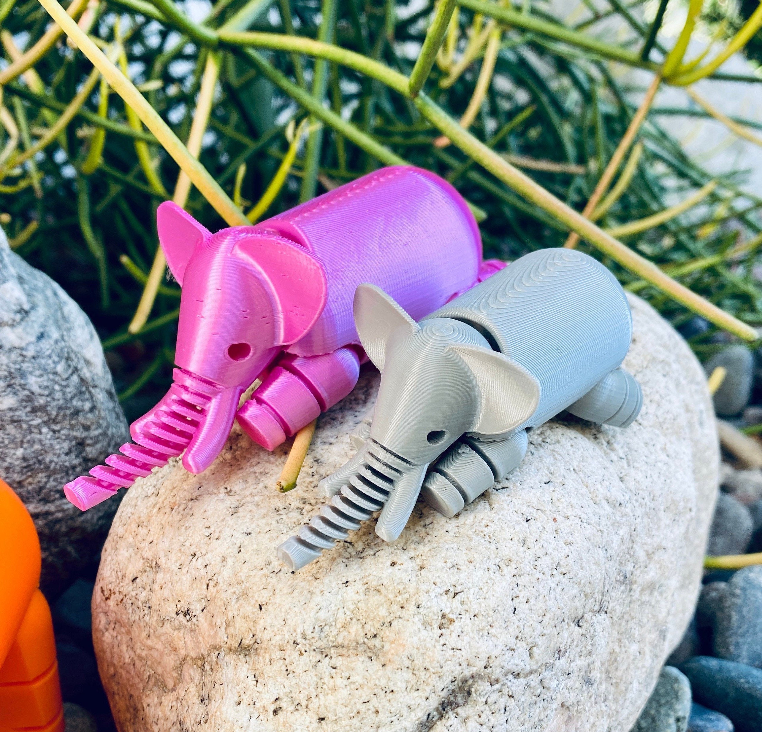 Cute Elephant 3D Printed Moveable Toy Decorative Novelty Gift Mothers ...