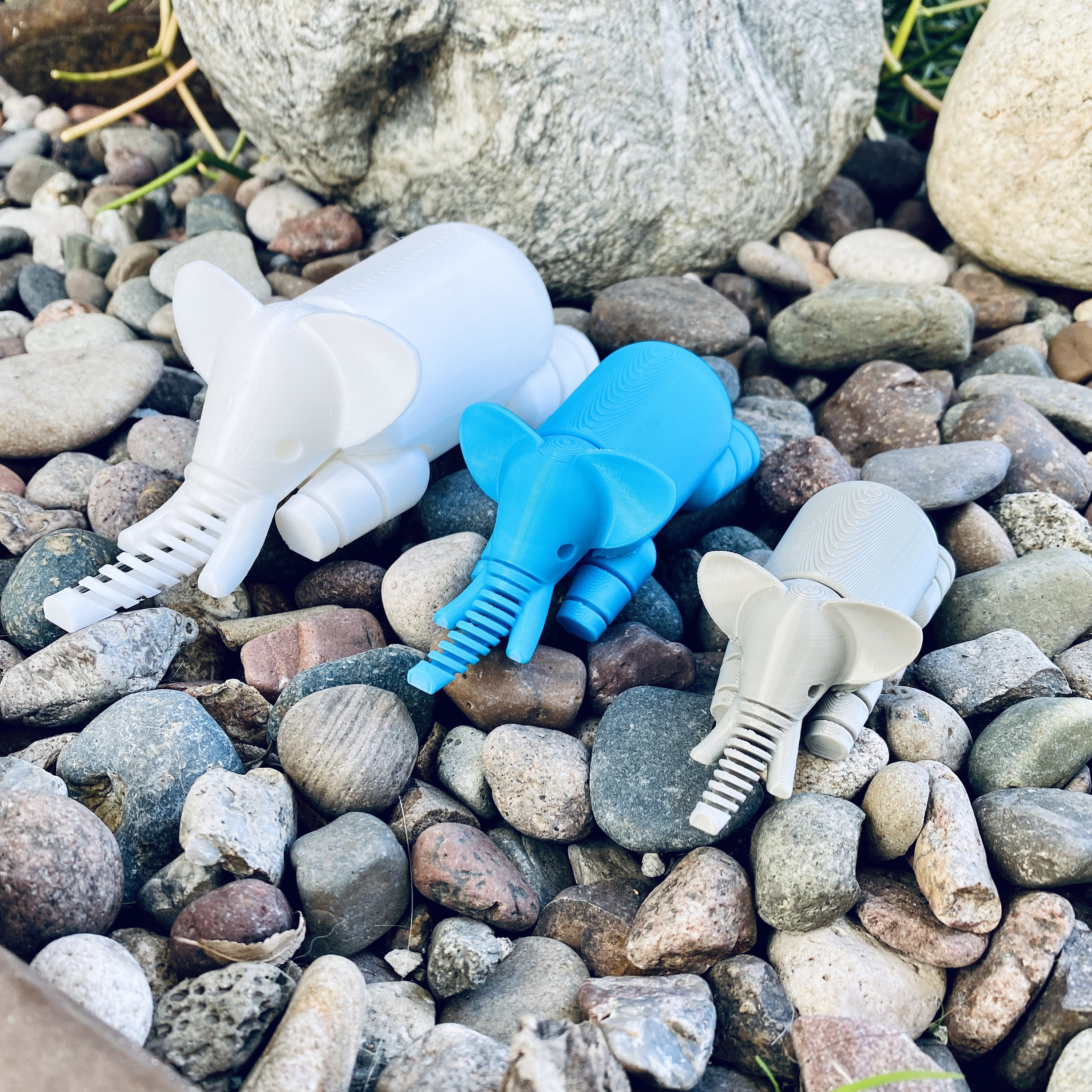 Cute Elephant 3D Printed Moveable Toy Decorative Novelty Gift Mothers ...