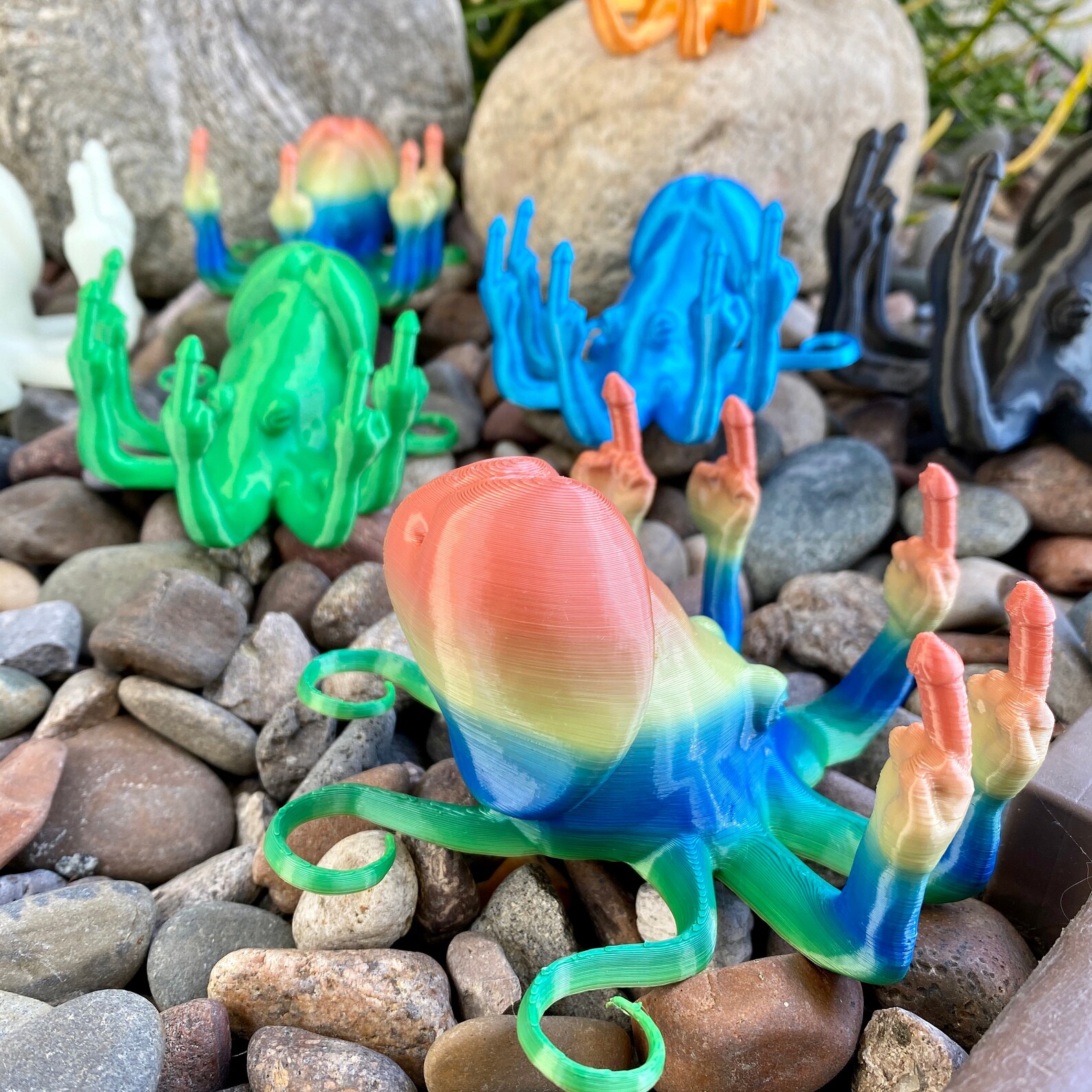 Dicktopus Fucktopus Angry Octopus Penis Middle Finger | Etsy