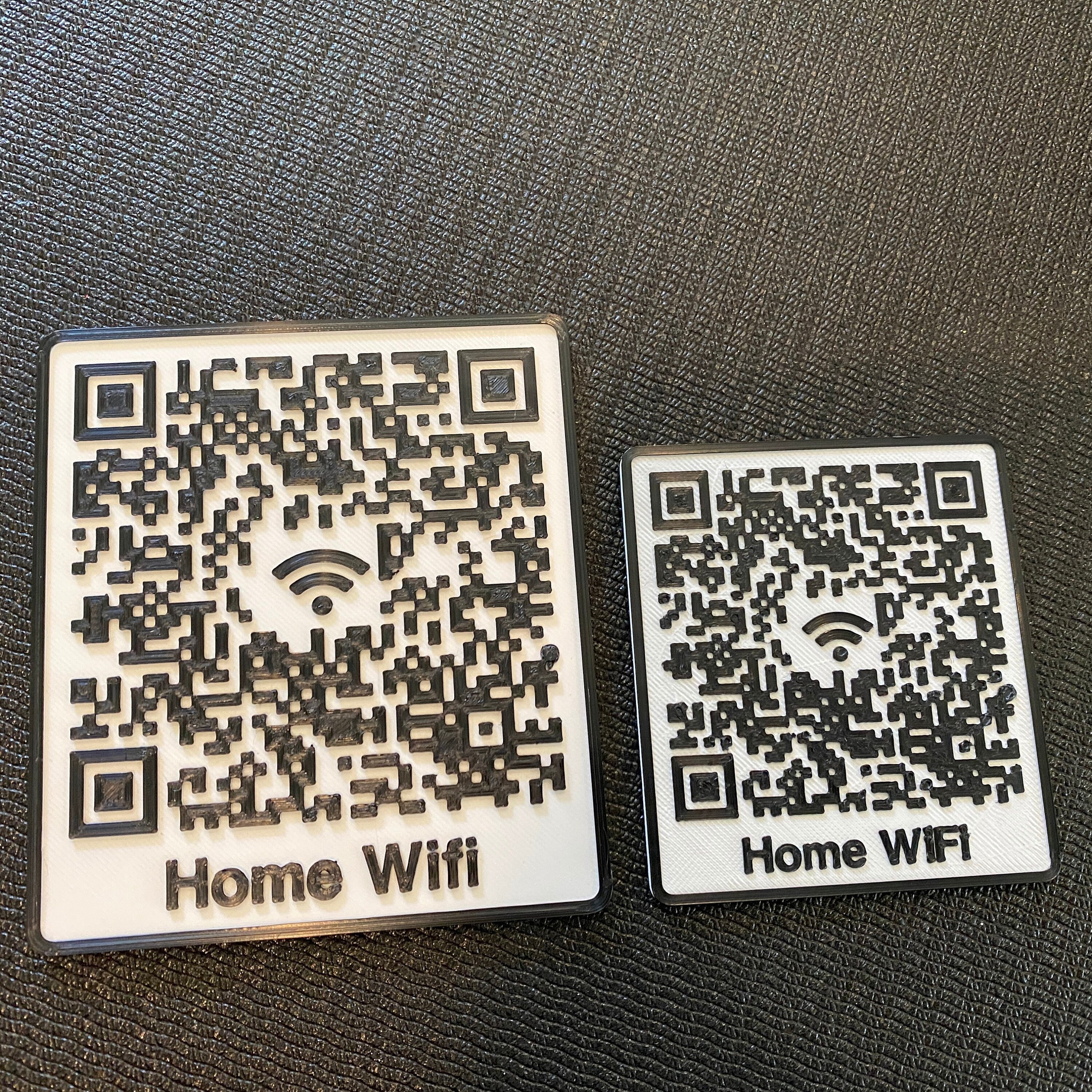 Custom Wifi Access Coasters/wall Sign QR Code - URL Link 3D Print - Etsy
