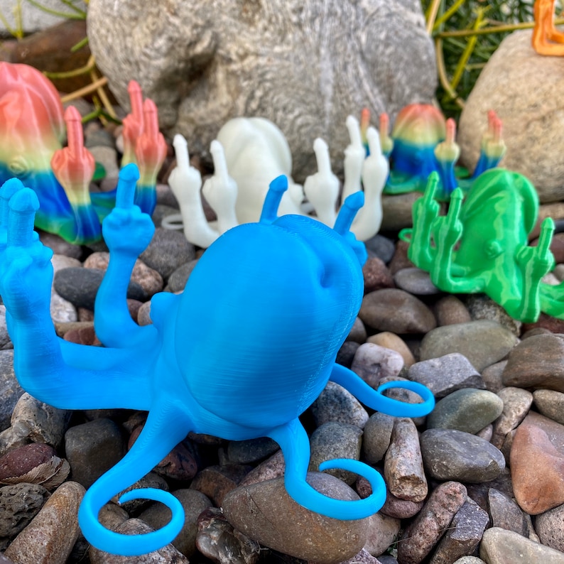 Dicktopus Fucktopus Angry Octopus Penis Middle Finger - Etsy New Zealand
