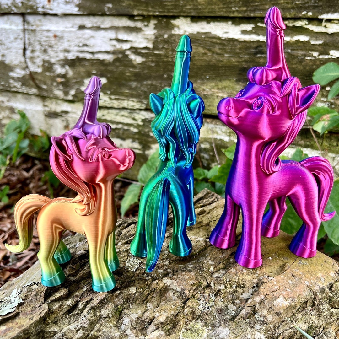Adult Standing Unicorn Dick Horn Penis Cock Dino-dick Dickasaurus Rex ...