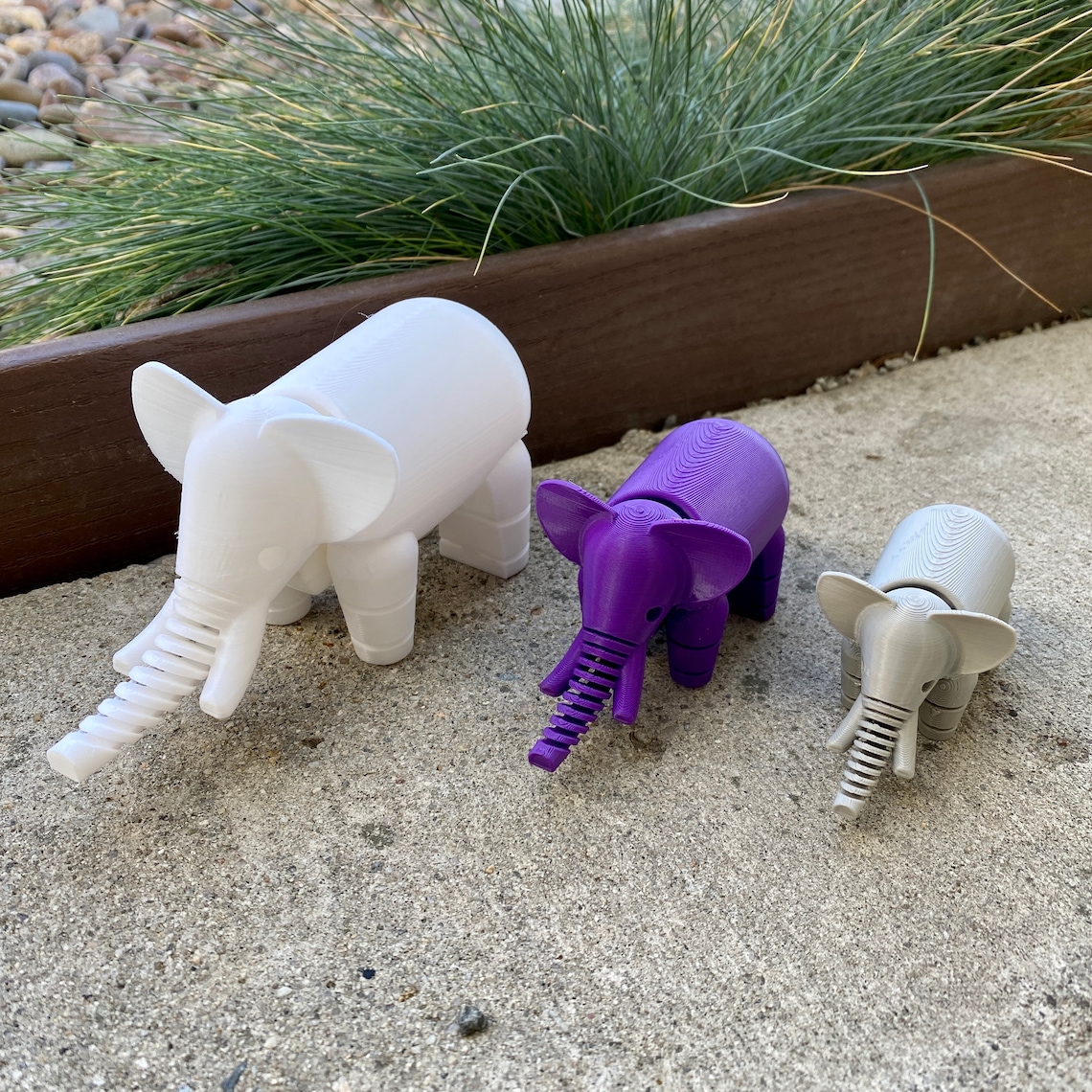 Cute Elephant 3D Printed Moveable Toy Decorative Novelty Gift Mothers ...