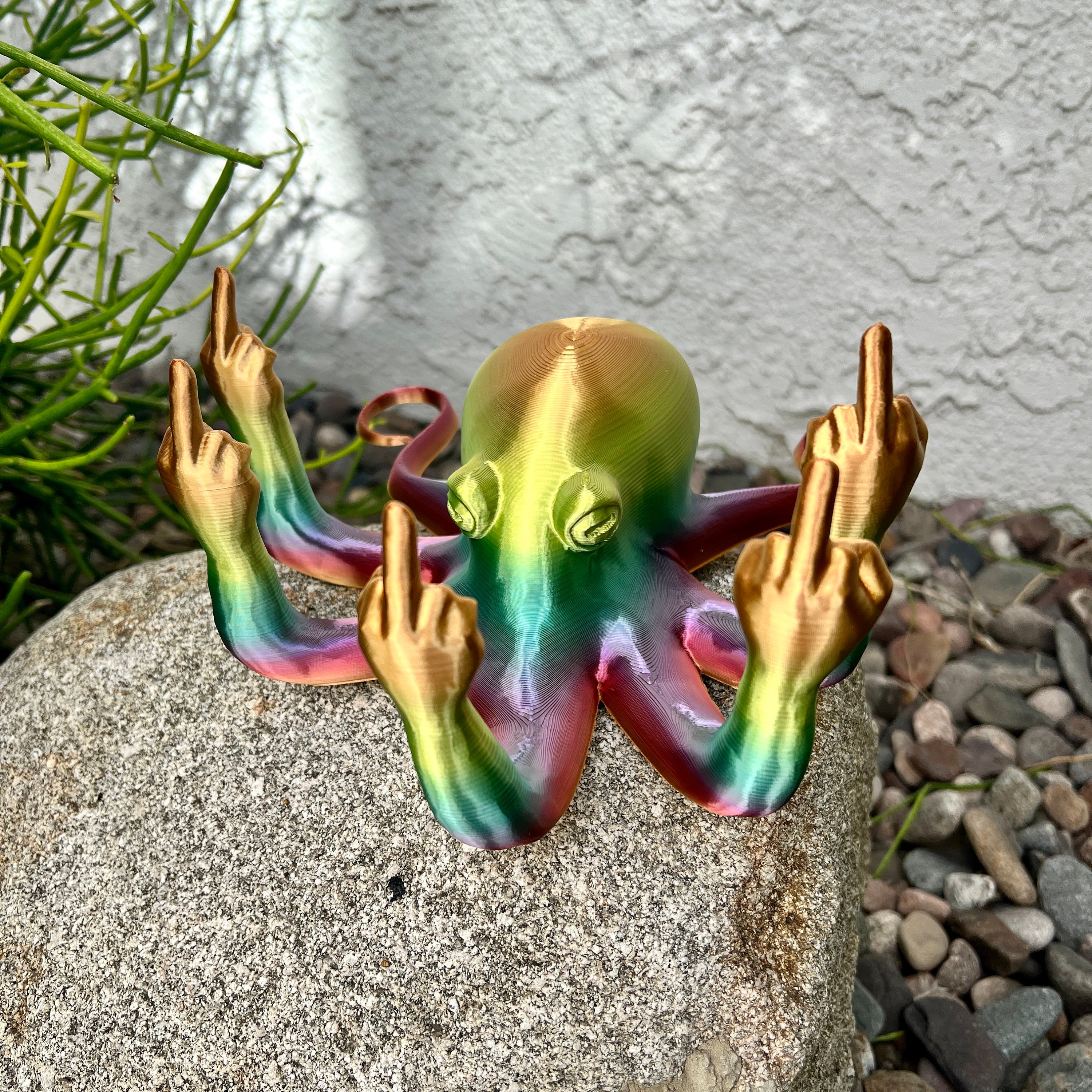 Angry Octopus Fucktopus Middle Finger Dickasaurus Rex Bachelorette ...