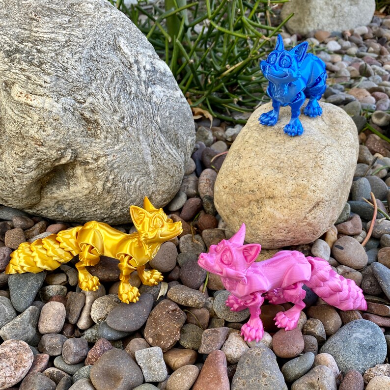 Cute Flexi Fox Fidget Toy Seen on Tiktok Articulated Kids - Etsy