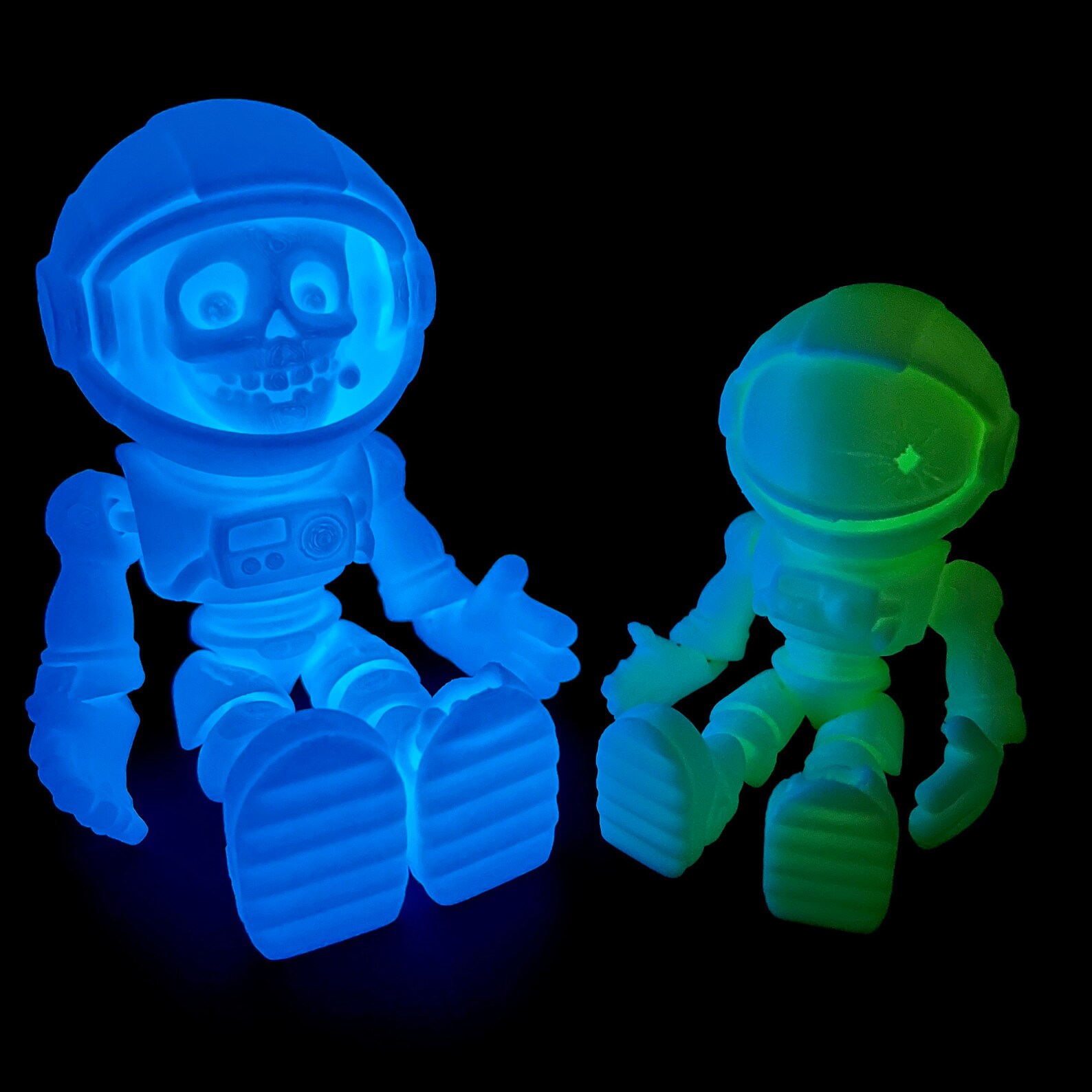 Astronaut Skeleton Articulated Flexi Fidget Toy Spaceman Reptile Desk ...