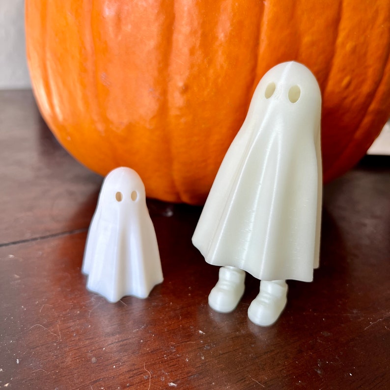 Cute Ghost Standing With Legs 3D Printed Model Arrives Before Halloween ...