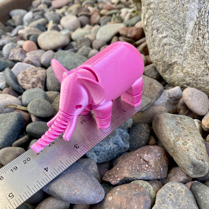 Cute Elephant 3D Printed Moveable Toy Decorative Novelty Gift Mothers ...