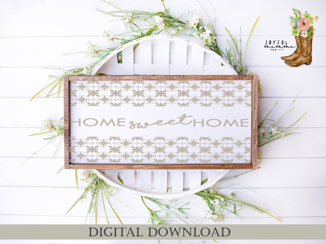 Modern Farmhouse Home Sweet Home Svg Modern Farmhouse Svg Home - Etsy