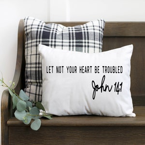 Scripture Svg. Christian Cut File. John 14 1 Svg. Let Not Your Heart Be ...