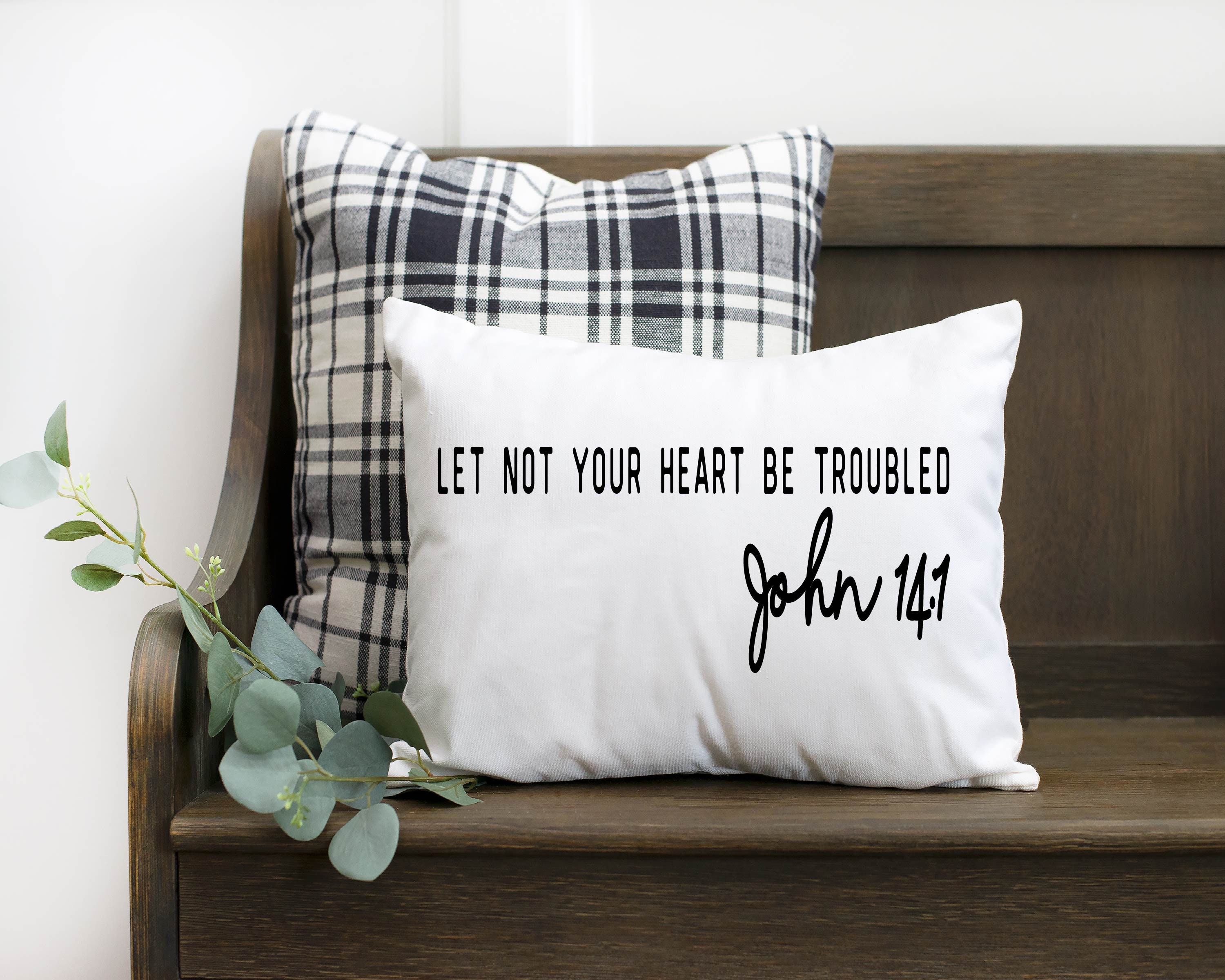 Scripture Svg. Christian Cut File. John 14 1 Svg. Let Not Your Heart Be ...