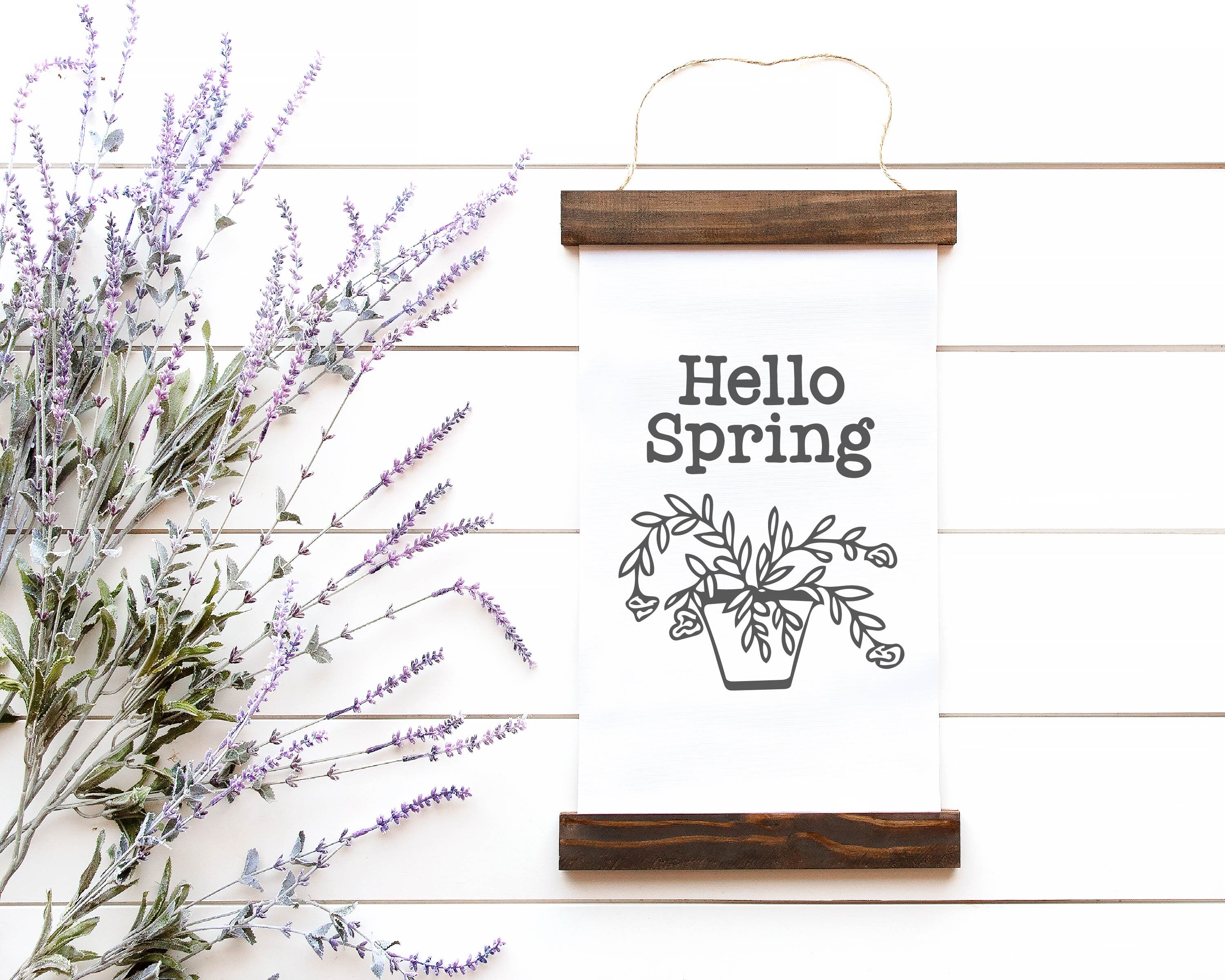 Hello Spring Tshirt Design Tshirt Cut File Cricut Svg Ready to Cut File ...