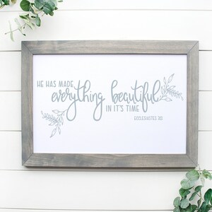 He Has Made Everything Beautiful in Its Time Scripture Svg Graphic ...