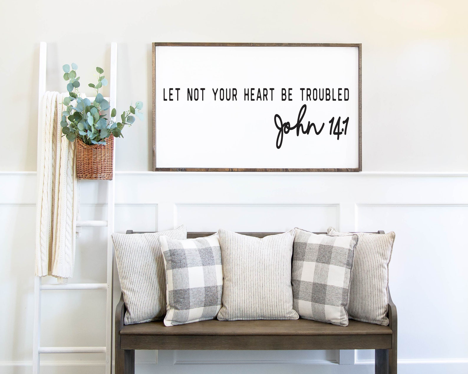 Scripture Svg. Christian Cut File. John 14 1 Svg. Let Not Your Heart Be ...