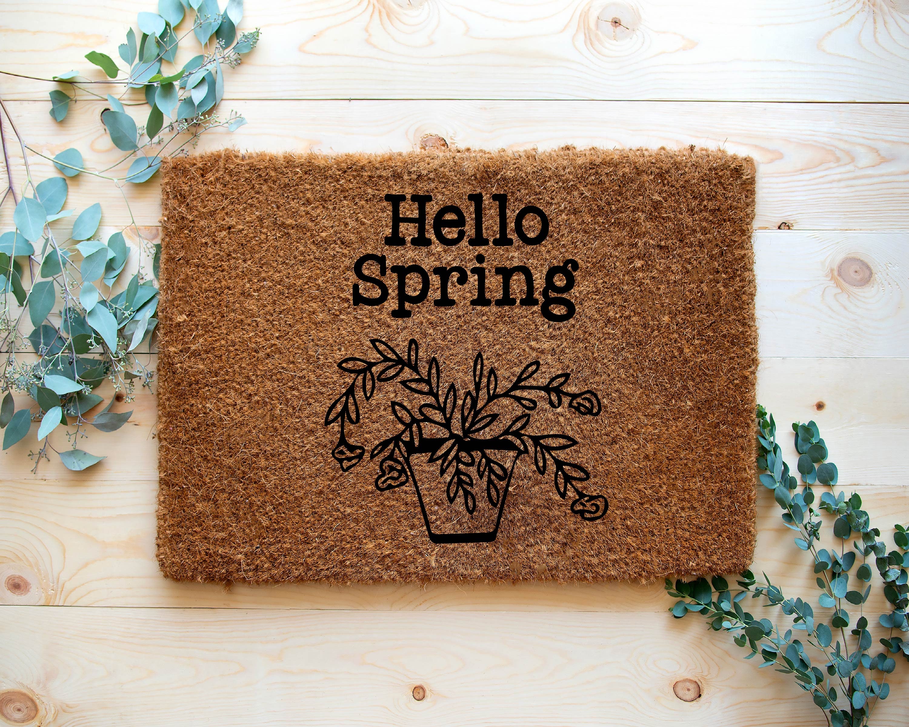 Hello Spring Tshirt Design Tshirt Cut File Cricut Svg Ready to Cut File ...