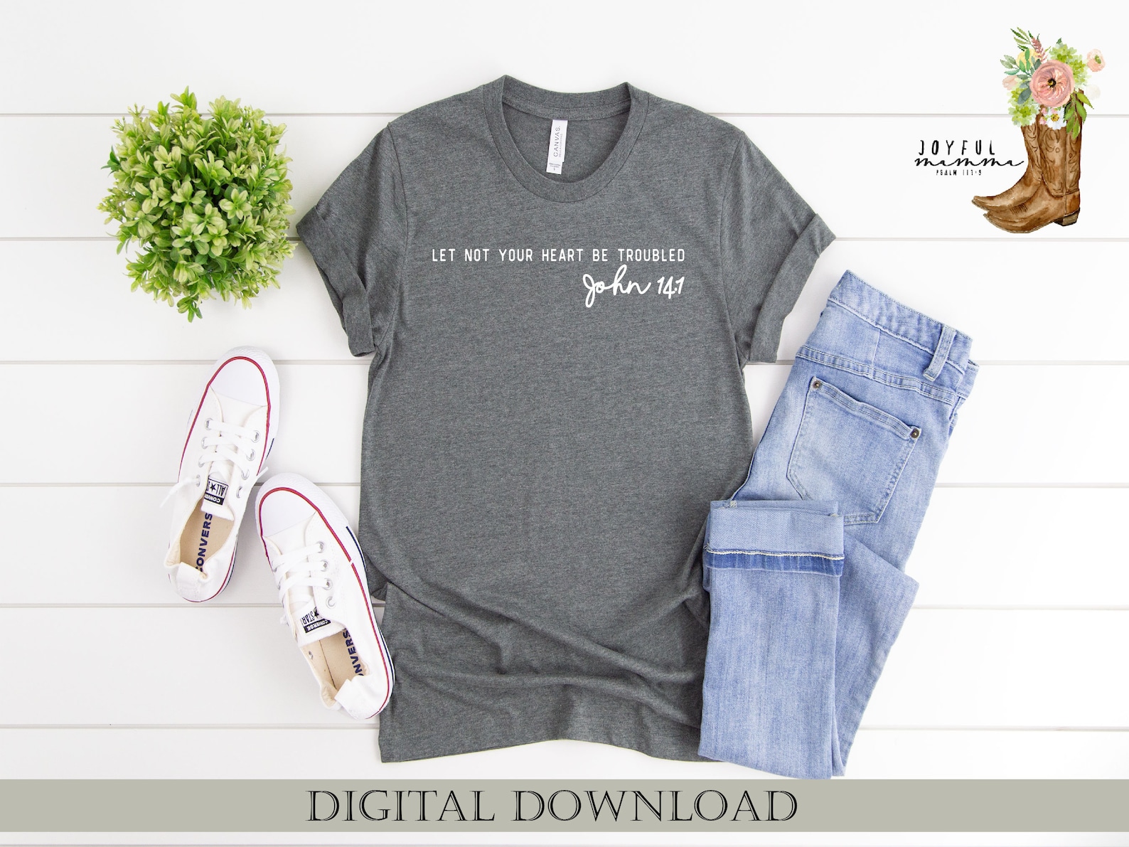 Scripture Svg. Christian Cut File. John 14 1 Svg. Let Not Your Heart Be ...