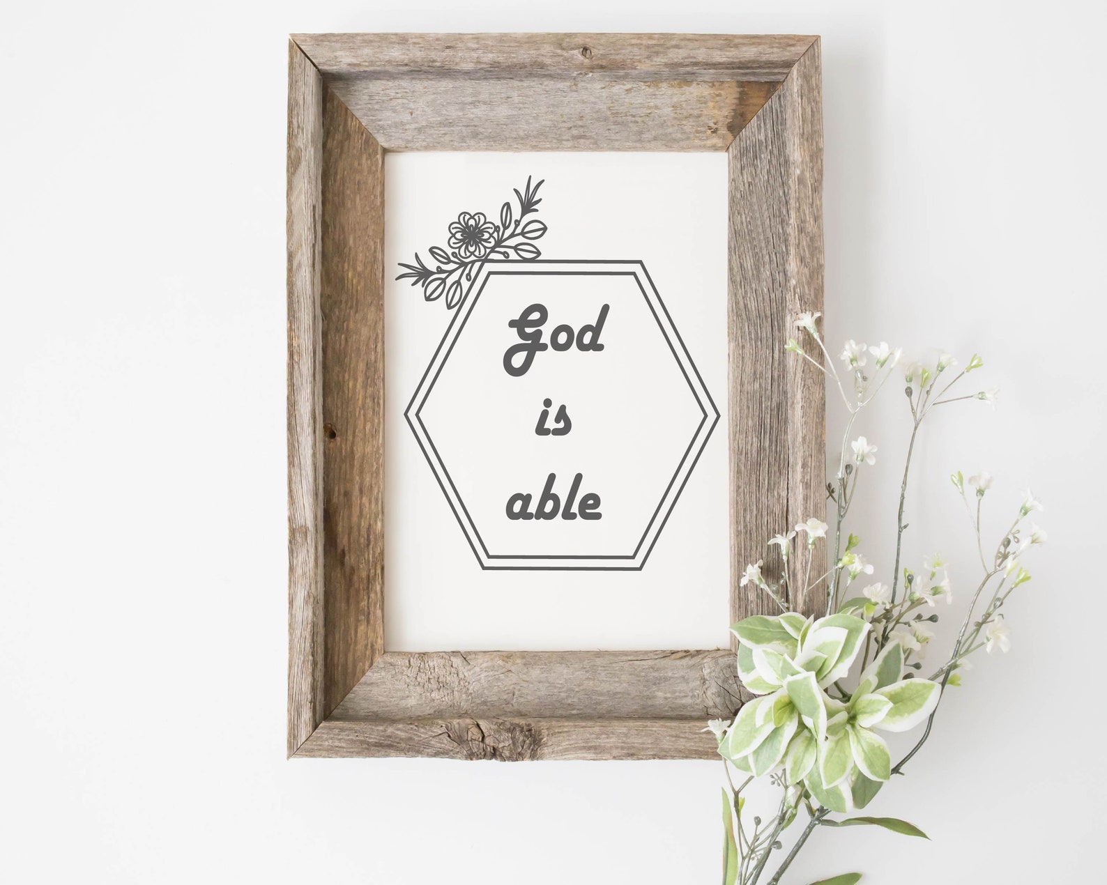 God is Able Modern Svg Png Dxf Jpeg Eps Cricut Ready to Cut Graphic ...
