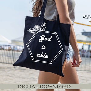 God is Able Modern Svg Png Dxf Jpeg Eps Cricut Ready to Cut Graphic ...
