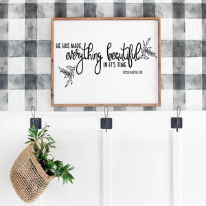He Has Made Everything Beautiful in Its Time Scripture Svg Graphic ...