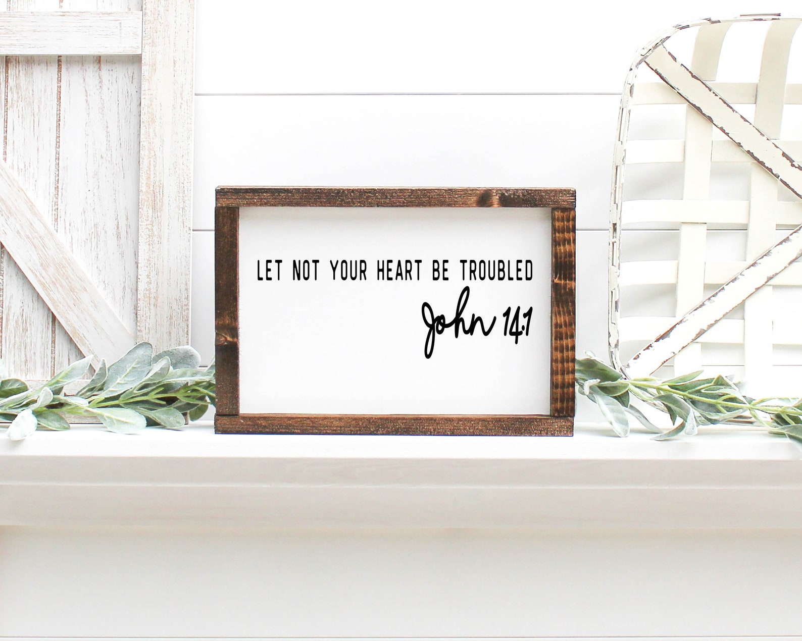 Scripture Svg. Christian Cut File. John 14 1 Svg. Let Not Your Heart Be ...