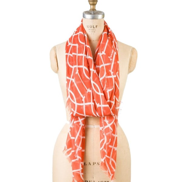 Coral Scarf - Etsy