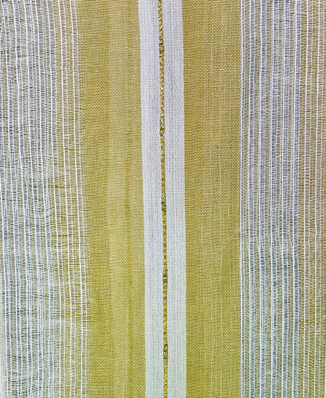 Striped Lightweight Scarf - Yellow - Etsy